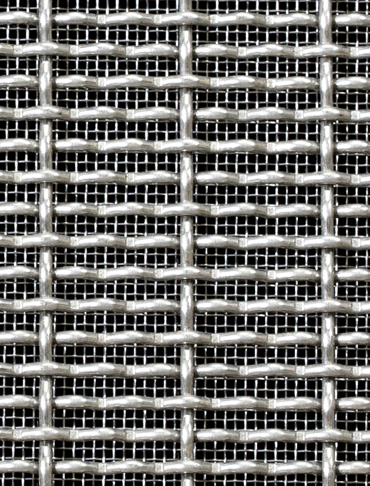 Grille, Crimped Mesh 1X.665 20 X 3 Ss3162 Squarestainless Steelmesh C1416