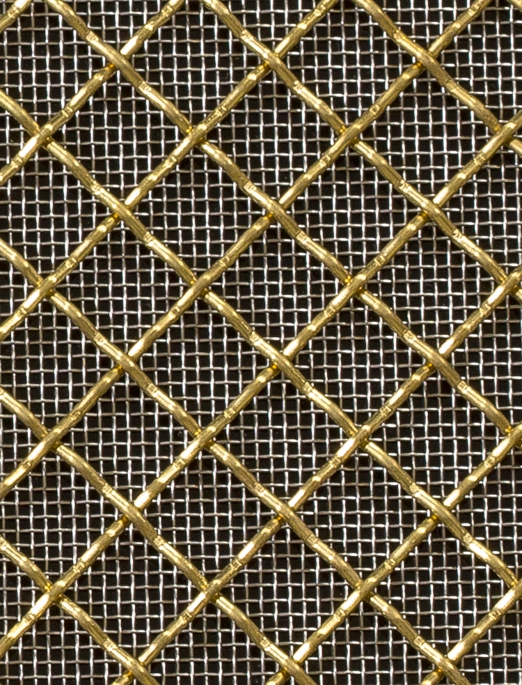 Brass Grilles Crimped Mesh 2 X 1 10X10 Brass1.5 Diamondstainless Steelmesh C1425